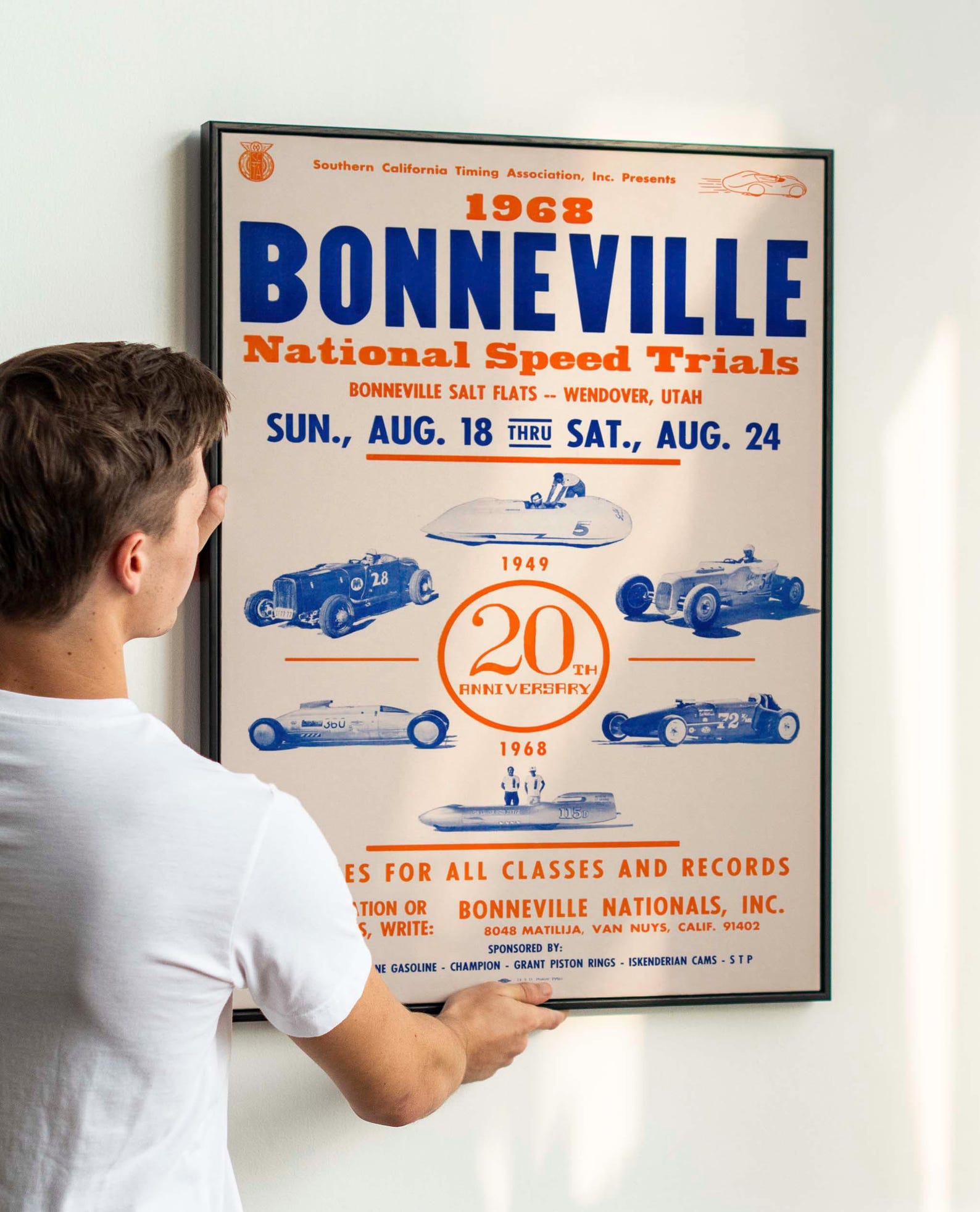 1968 Bonneville Salt Flats Racing Promotional Poster - Etsy