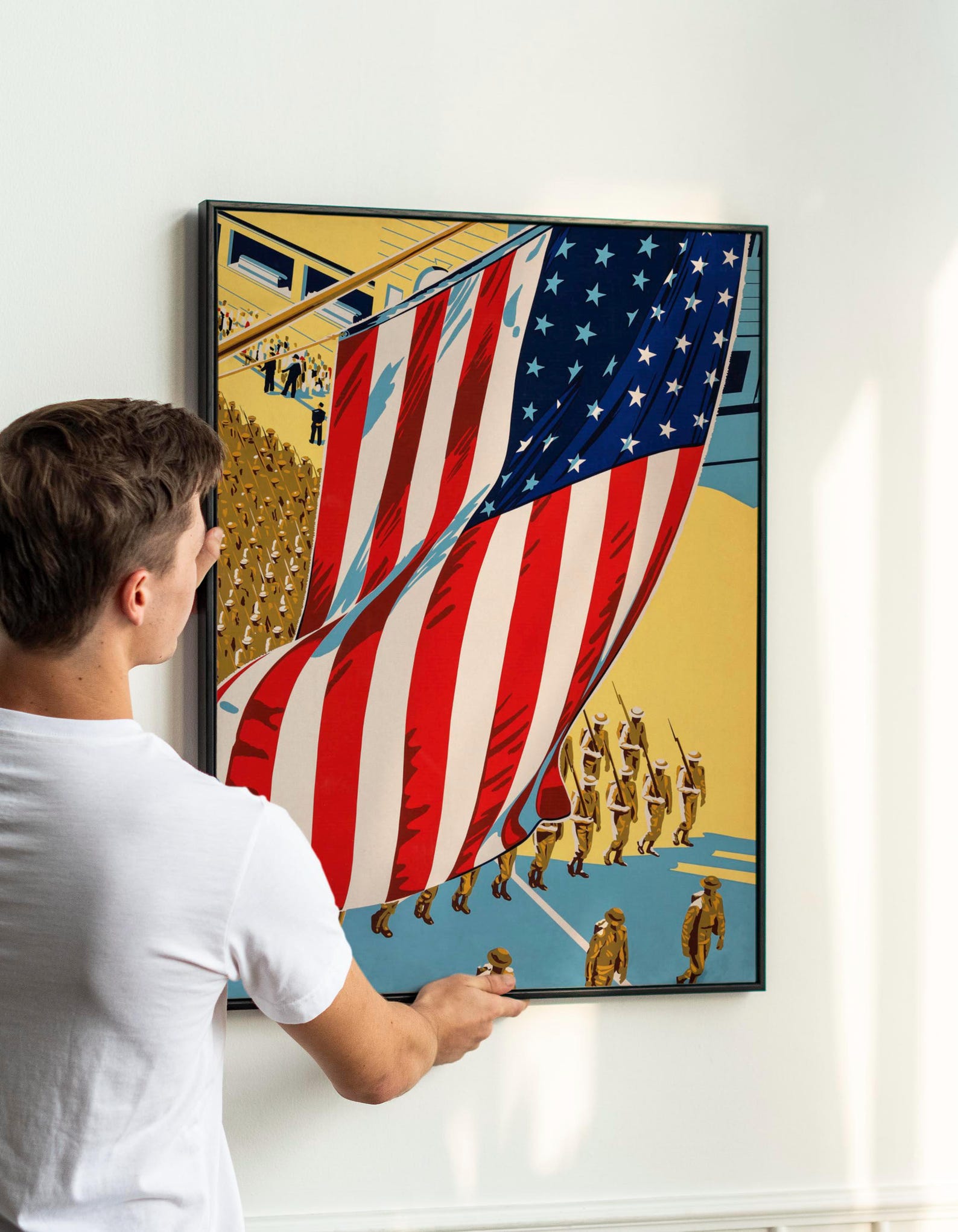 Classic WW2 Military Propaganda Poster, Victory and Unity Print ...