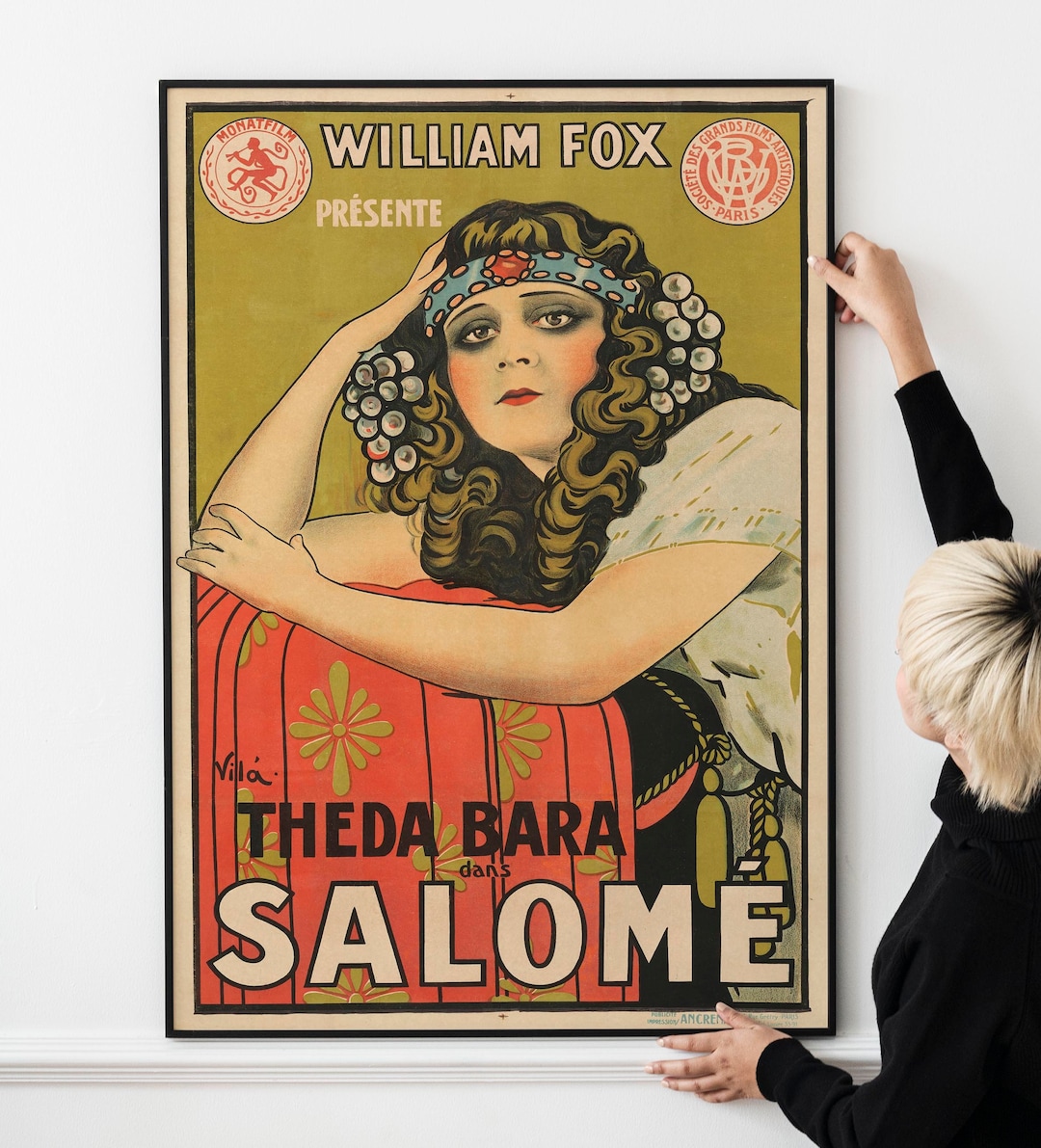 Salome 1918 Art Nouveau Style Vintage Movie Poster Classic - Etsy