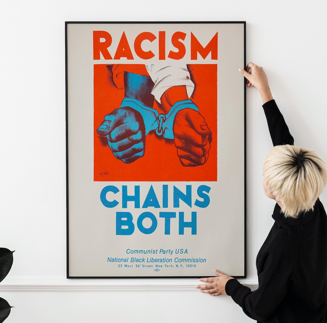 Vintage Civil Rights Protest Poster – 1960s Social Justice Art ...