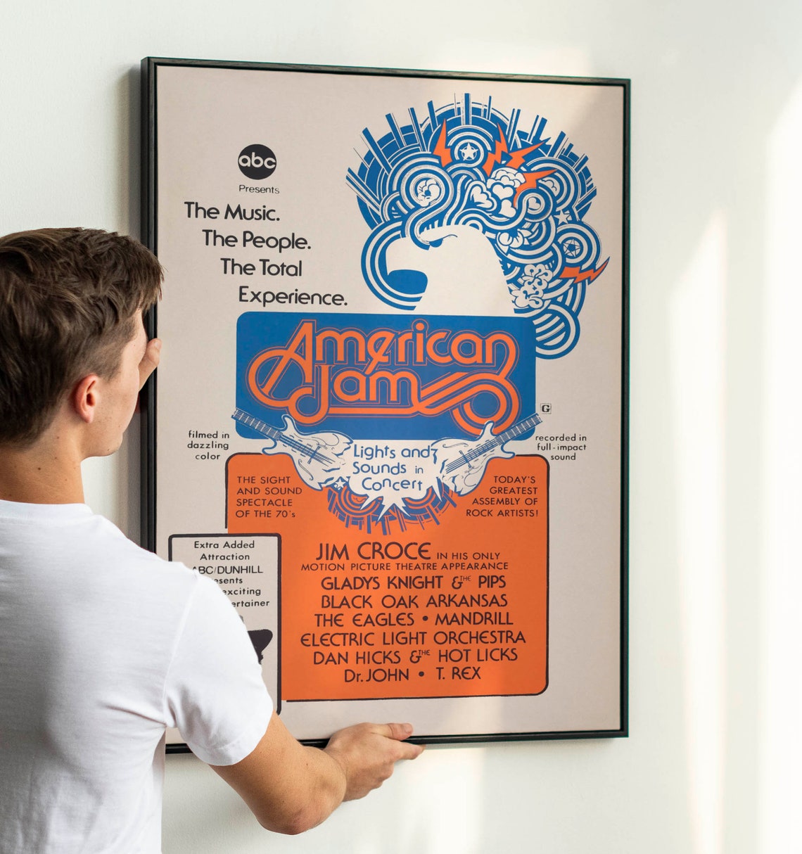 American Jam 1974 Concert Series Poster - Etsy