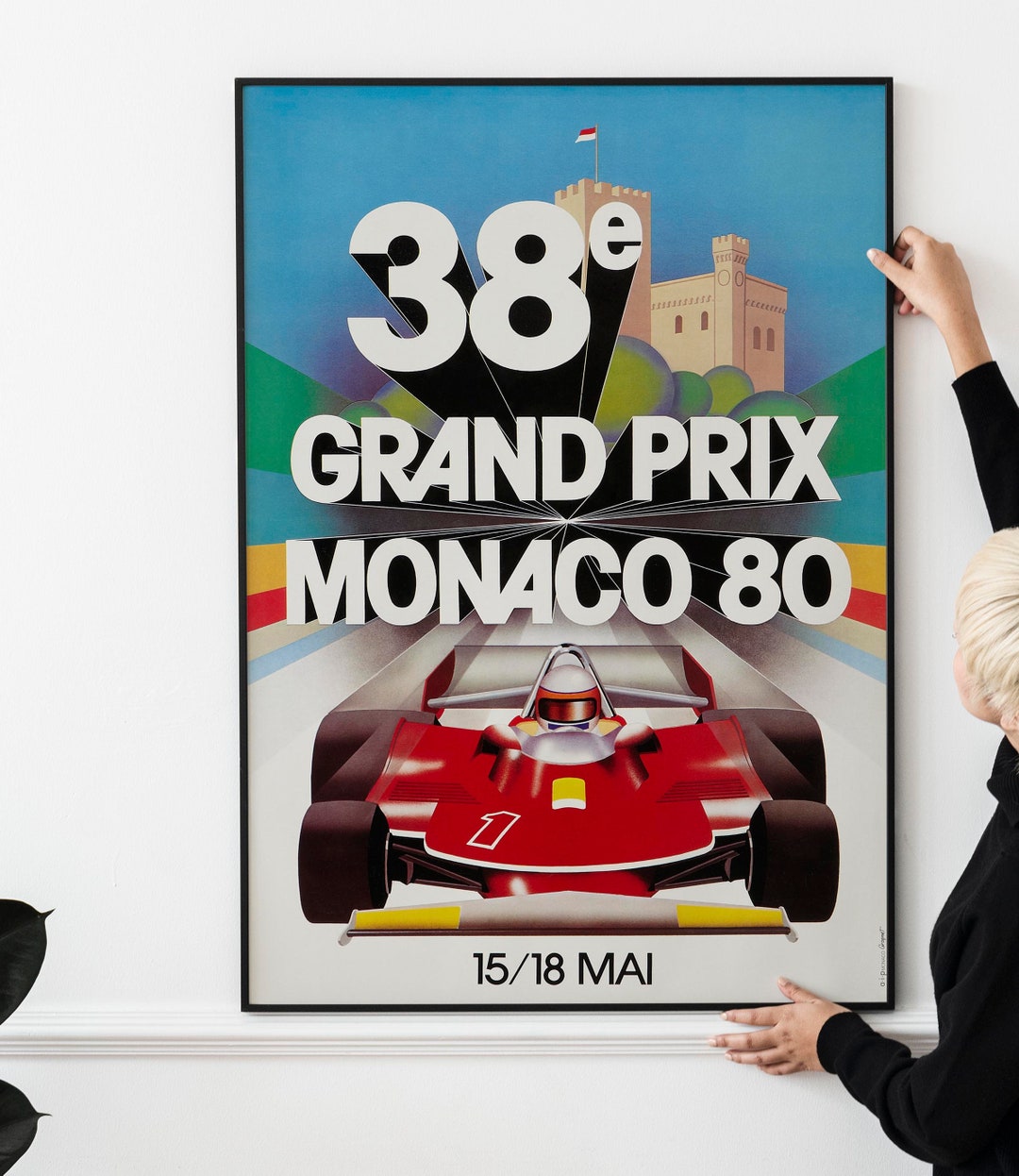 1980 Vintage Racing Poster – Retro Formula One Auto Sports Print ...