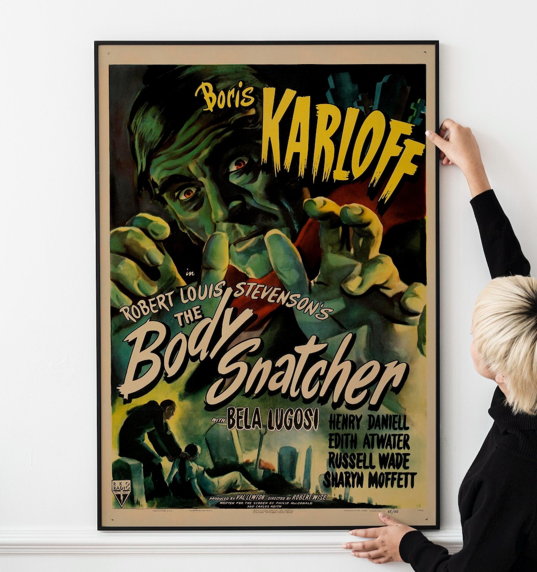 Vintage 1940s Gothic Film Poster - Retro Horror Movie Art, Spooky ...