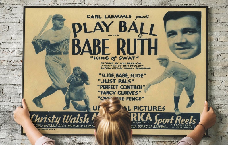 1932 Vintage Baseball Poster – Classic Sports Movie Print PRINTABLE ...