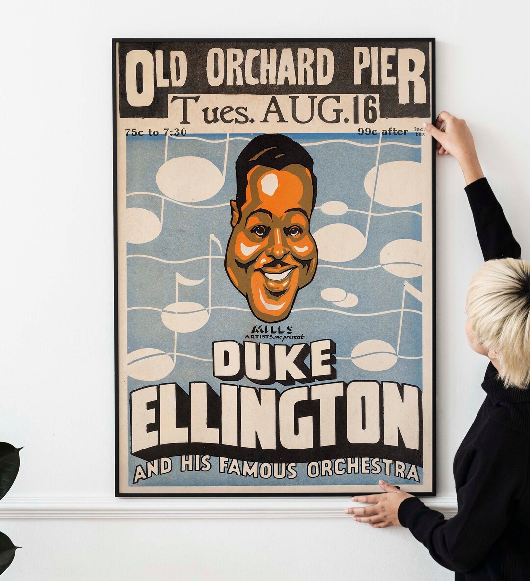 Iconic Vintage Jazz Concert Poster Art Deco Style Wall Art - Etsy