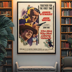 Two Retro 40s Western Movie Poster, Vintage Hollywood Film Art, Classic ...