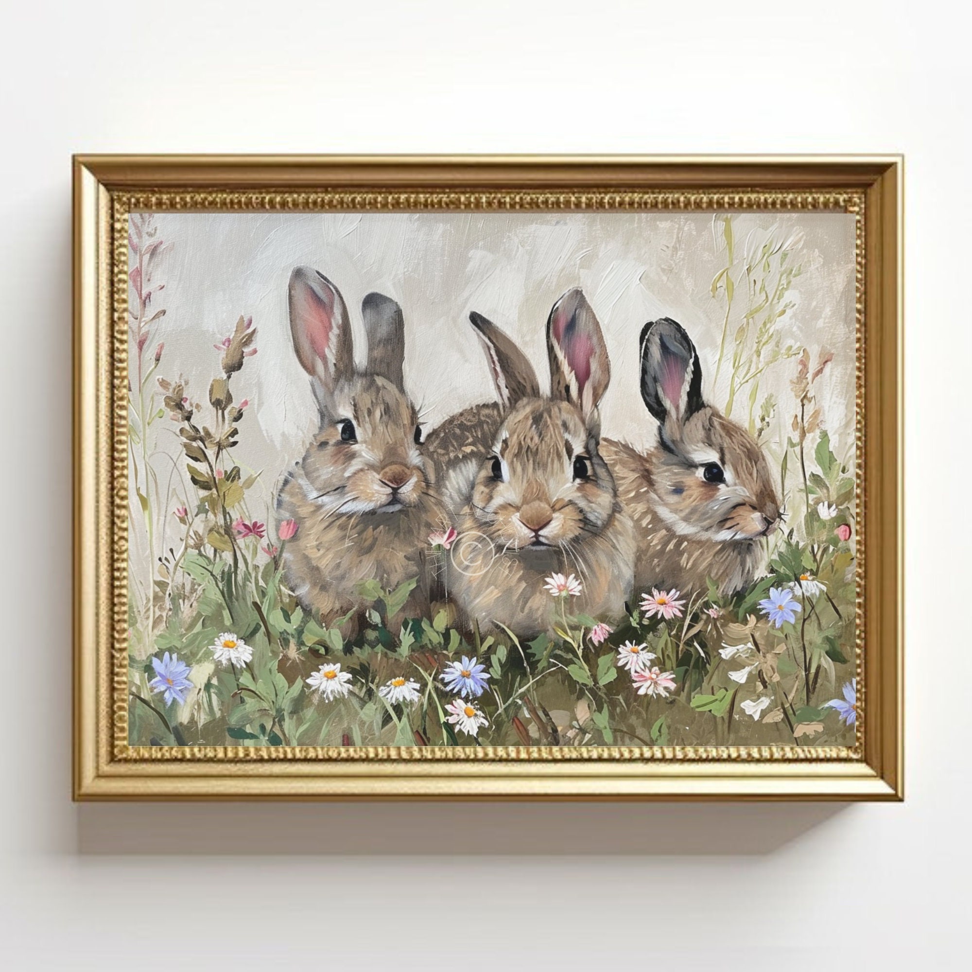 Printable Vintage Easter Art Set of Six Easter Art Decor Easter ...