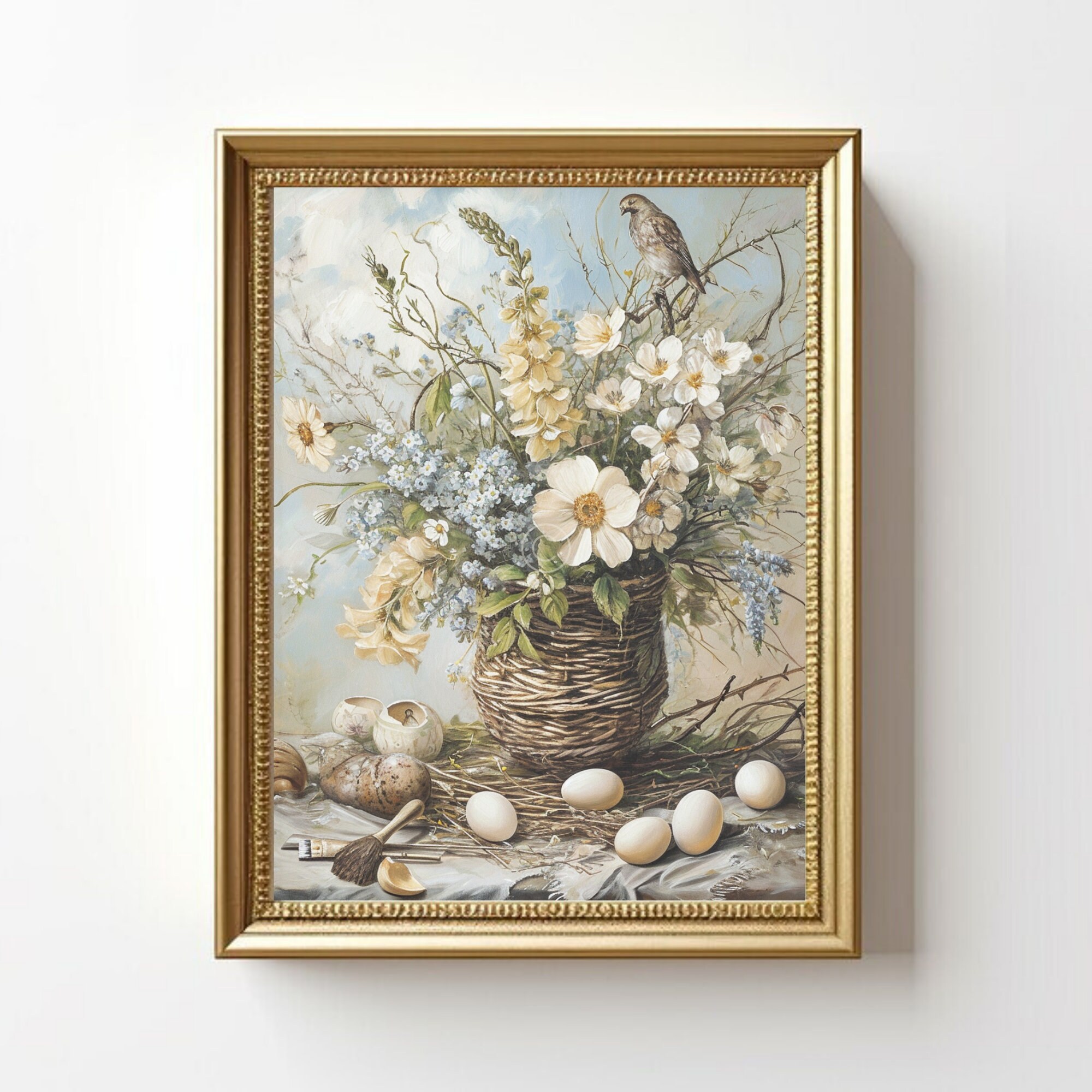 Printable Vintage Easter Art Set of Six Easter Art Decor Easter ...