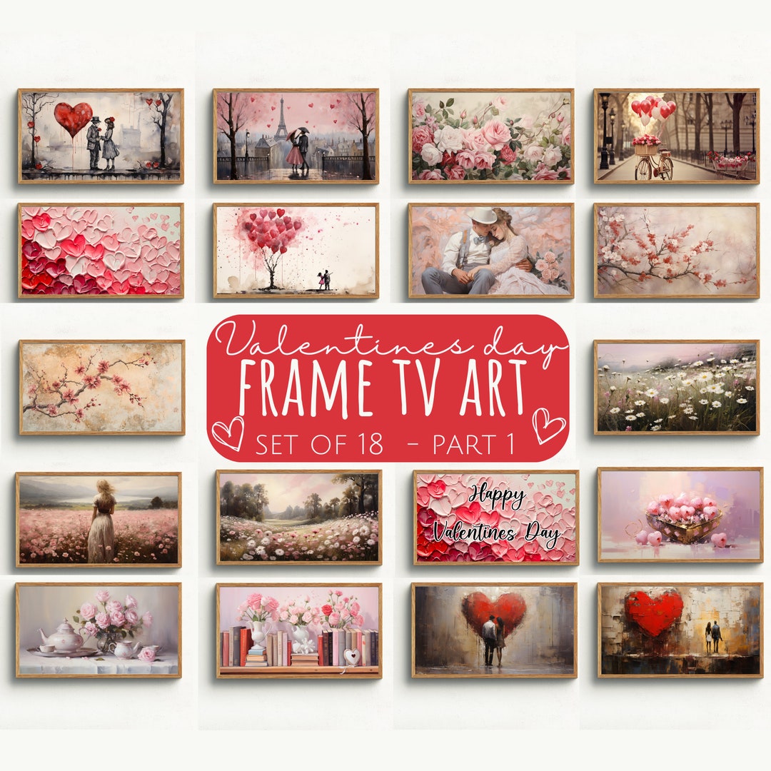 Valentines Day Samsung Frame TV Art Valentines Bundle Valentines Tv Art ...