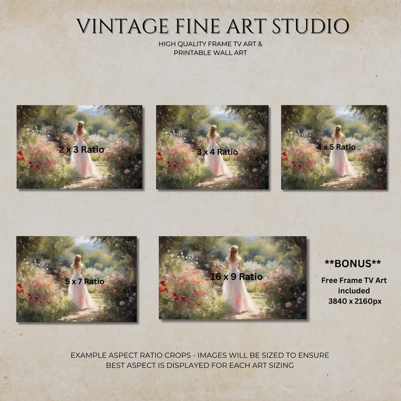 PRINTABLE Vintage Victorian Woman Garden Painting Cottage Garden ...