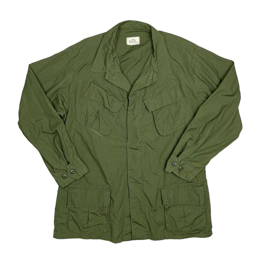 1960s US Army OG-107 Fatigue Jacket L/XL - Etsy