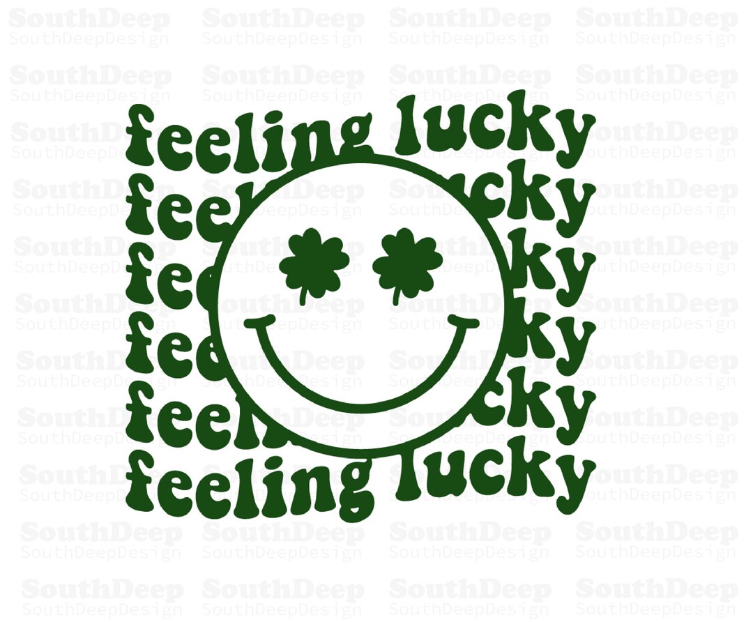 Feeling Lucky Smiley Face Svg, St. Patrick's Day Shirt, Irish Shamrocks ...