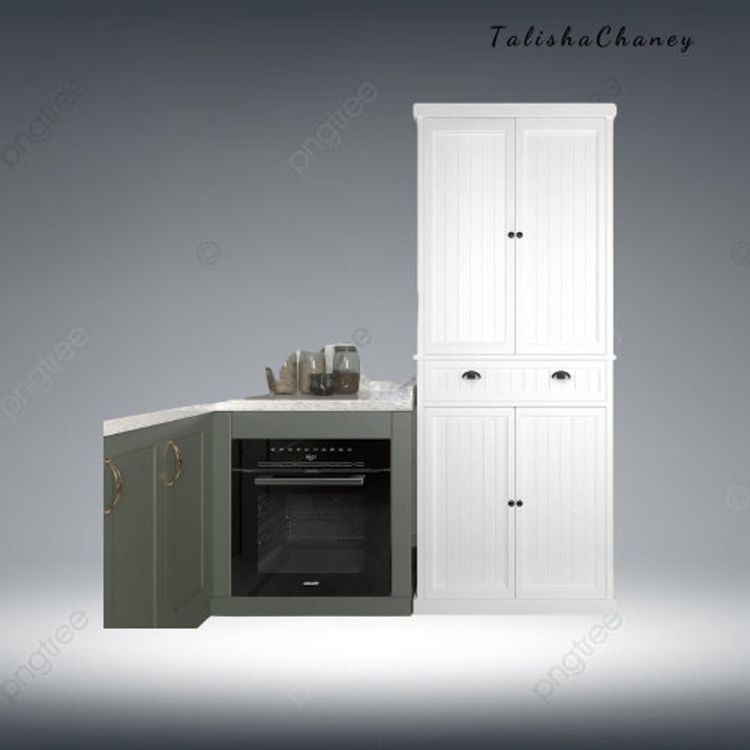 White Kitchen Pantry Storage Cabinet With Drawer and Adjustable Shelves ...