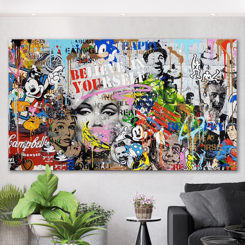 Mr Brainwash Large Poster - Etsy