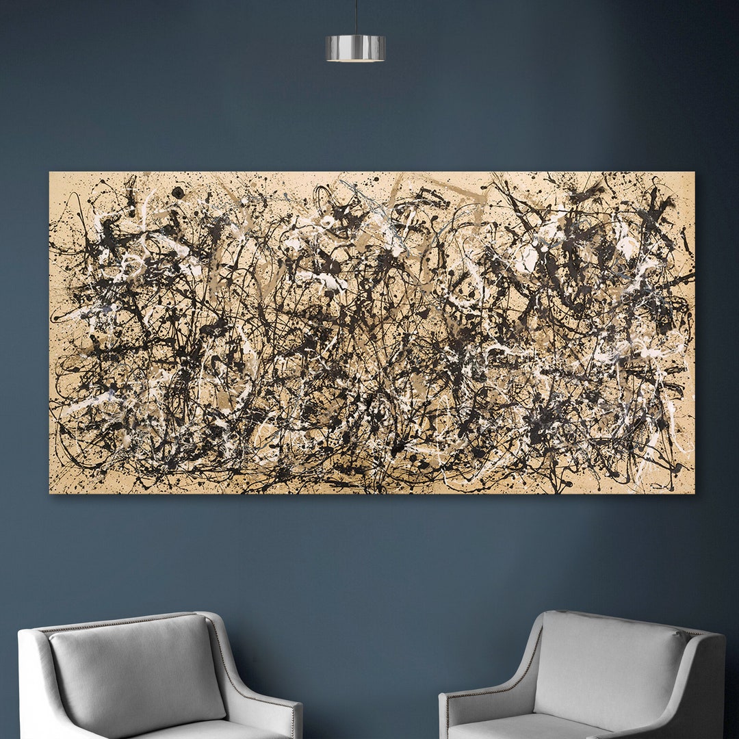 Autumn Rhythm (No.30) Jackson Pollock Tela ou pôster Impressão Arte de ...