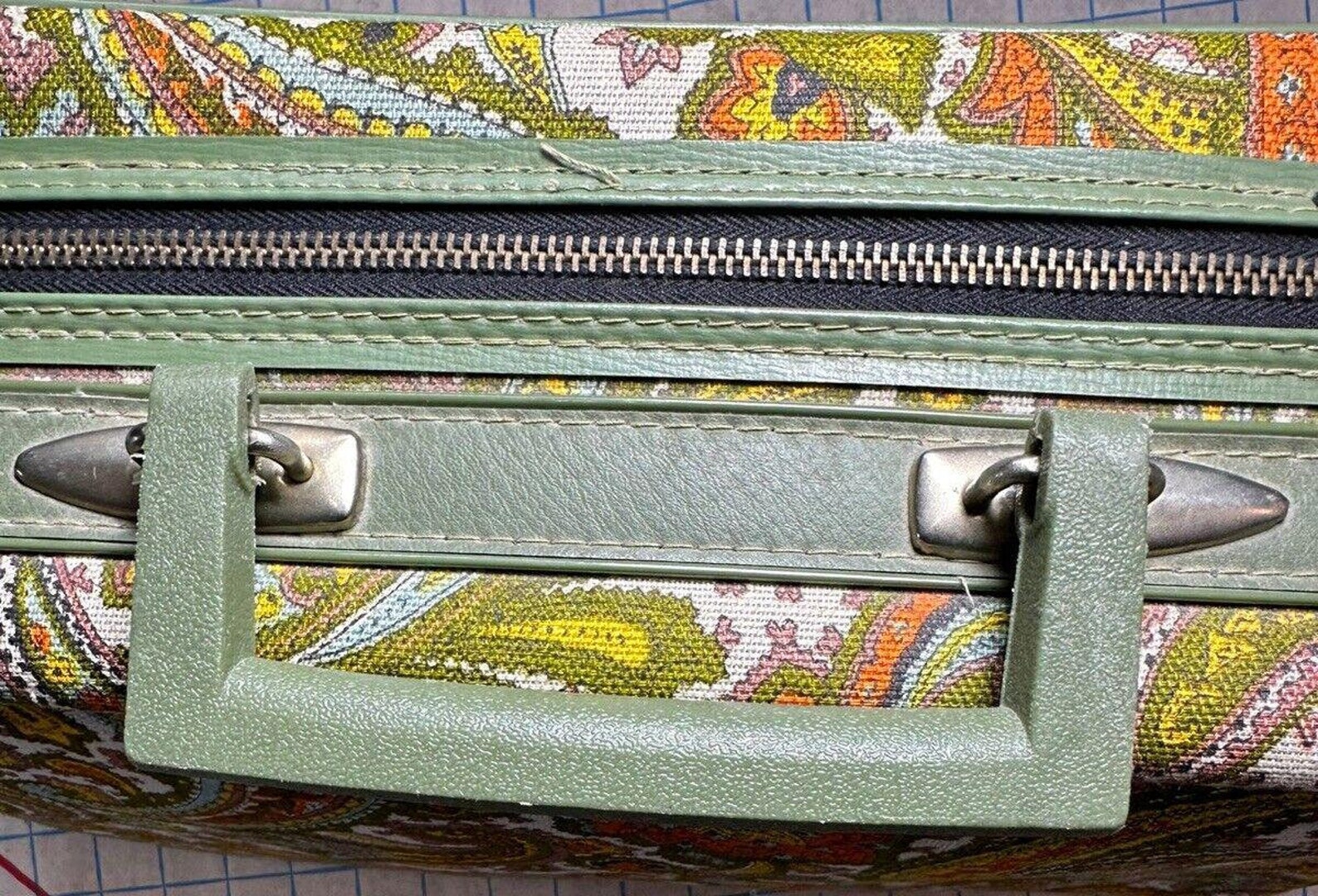 Vintage Japanese Designer Travel Bag 60s 70s Groovy Mod Paisley ...