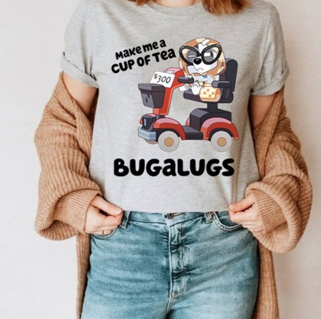 Bluey Muffin Heeler Sweatshirt, Bluey Make Me A Cup of Tea Bugalugs ...