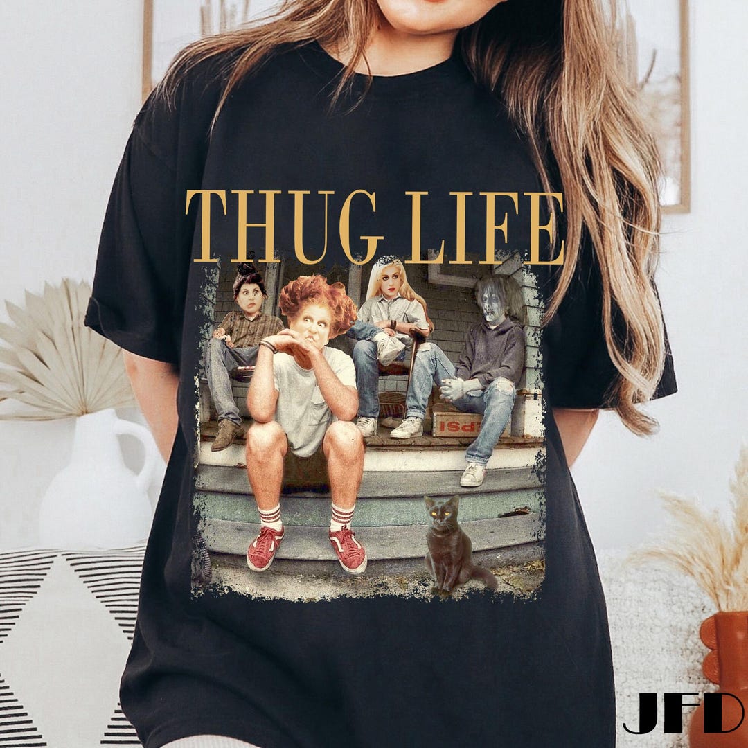 Retro Witches Movie Png, Thug Life Retro Halloween Character Png, Bad ...