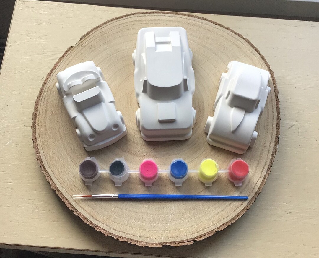Paint Your Own Ceramic Car Ornaments Craft Kits for Kids Craft Boxes ...