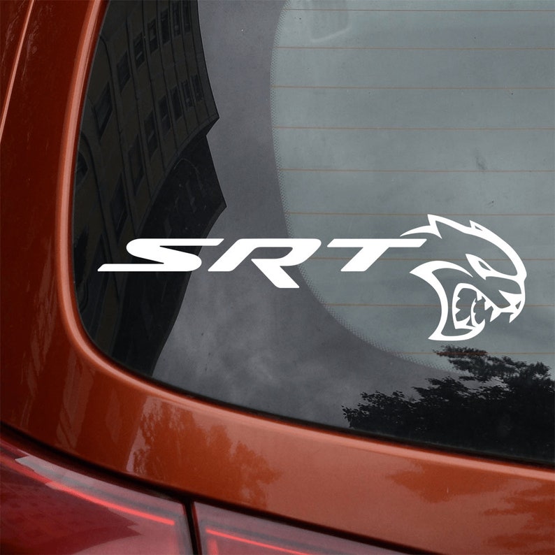 Dodge Srt Hellcat Car Logo Window Decal Vinyl Sticker - Etsy
