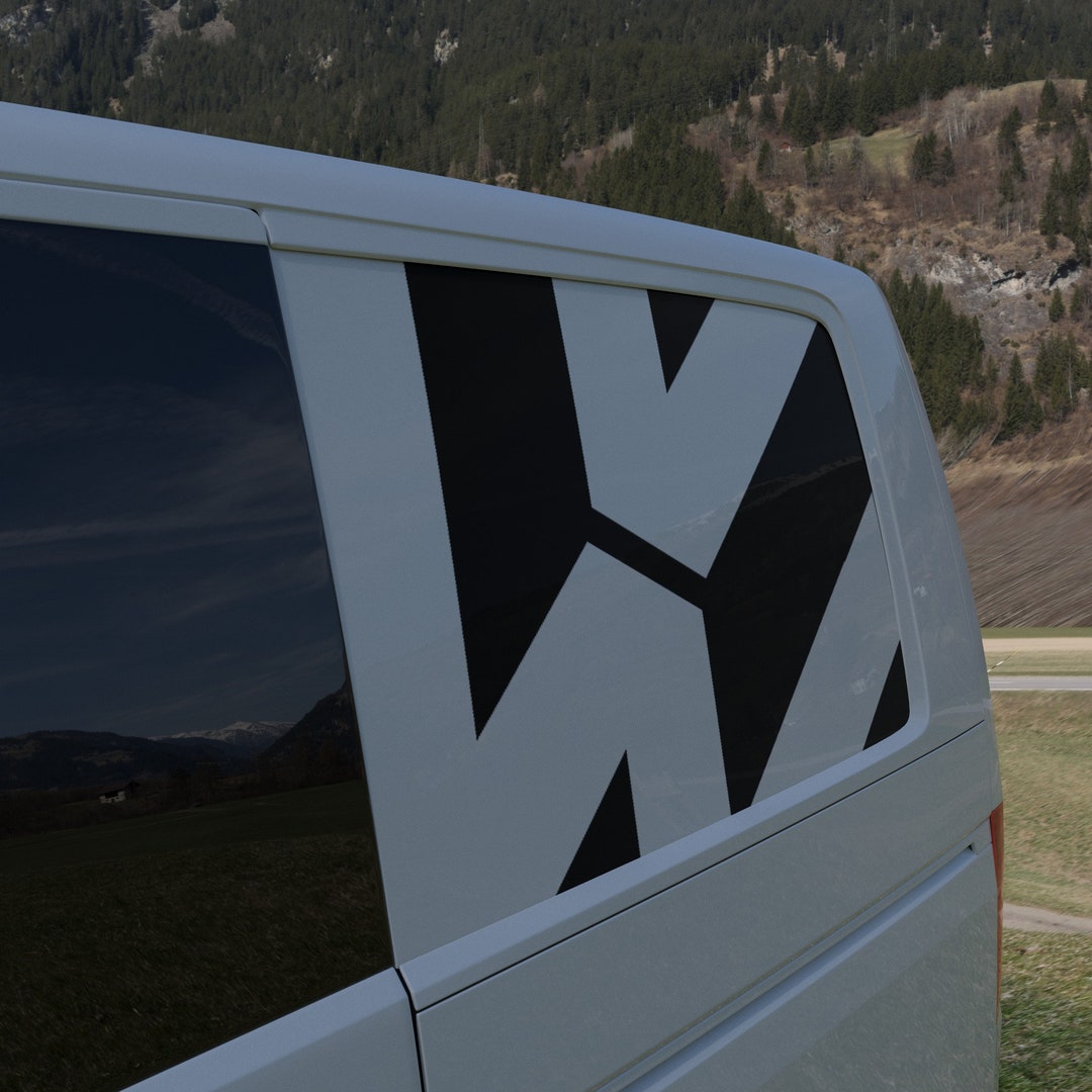 2x VW Transporter Rear Quarter Decal Side Panel/ Window Volkswagen ...