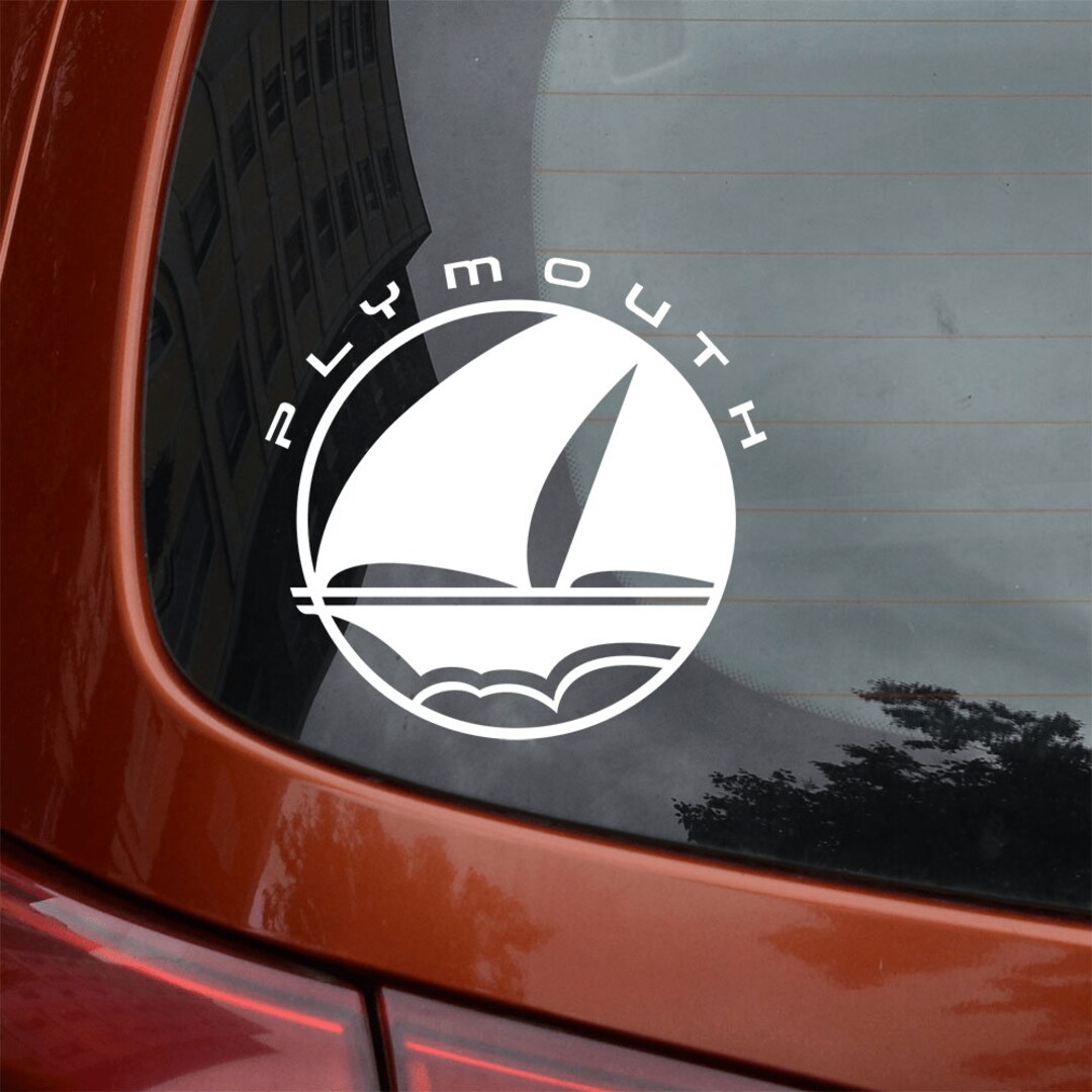 Plymouth Car Logo Window Decal Vinyl Sticker - Etsy