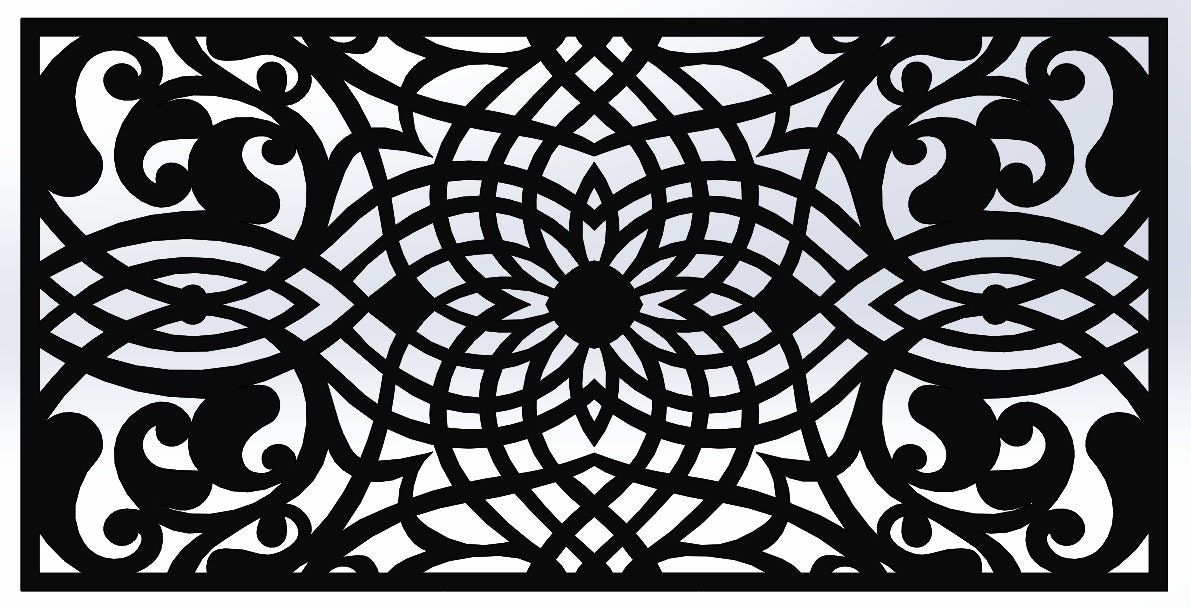 5 DXF Files of Unique Plasma Fences - Etsy