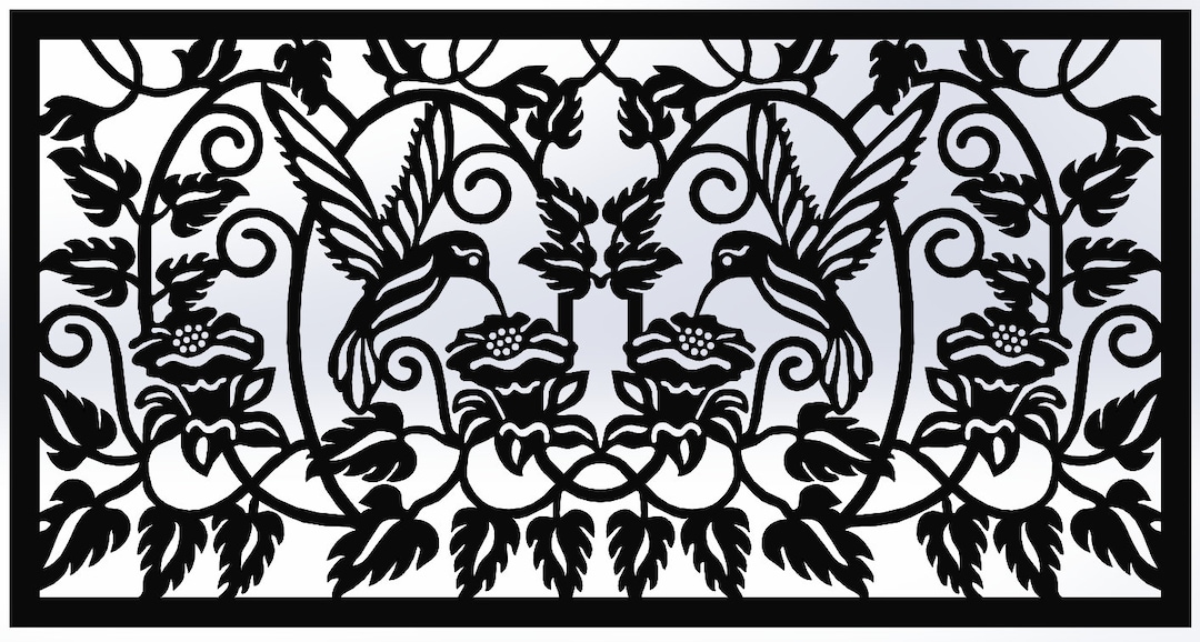 5 DXF Files of Unique Plasma Fences - Etsy