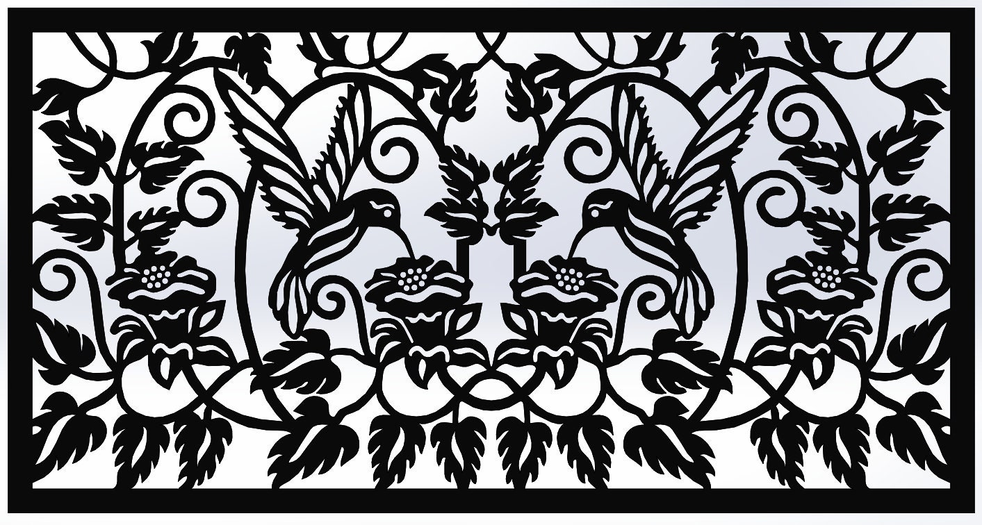 5 DXF Files of Unique Plasma Fences - Etsy