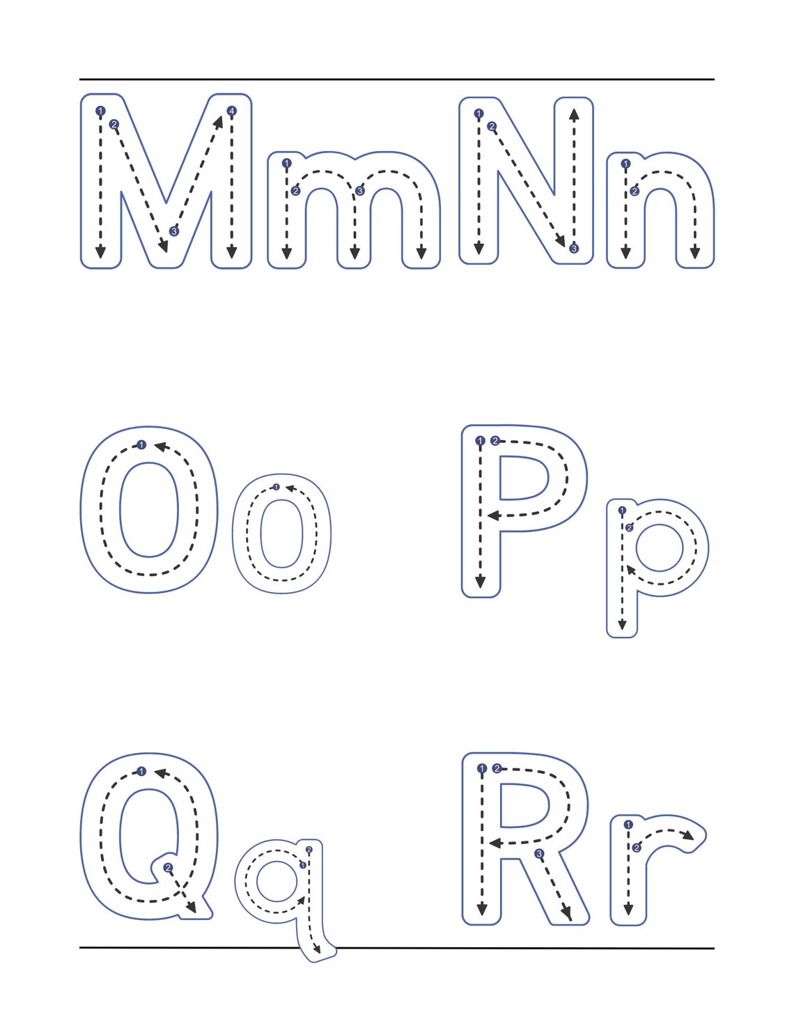 Alphabet Tracing Colouring Worksheets A-Z and 0-9 Correct Letter ...