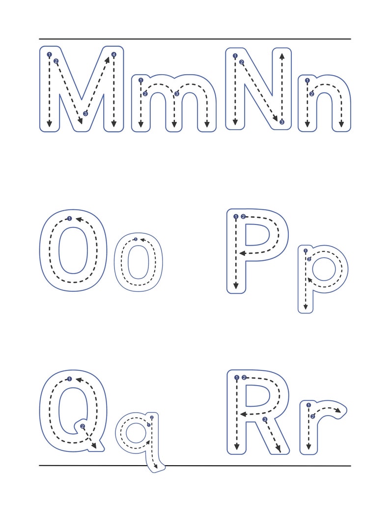 Alphabet Tracing Colouring Worksheets A-Z and 0-9 Correct Letter ...