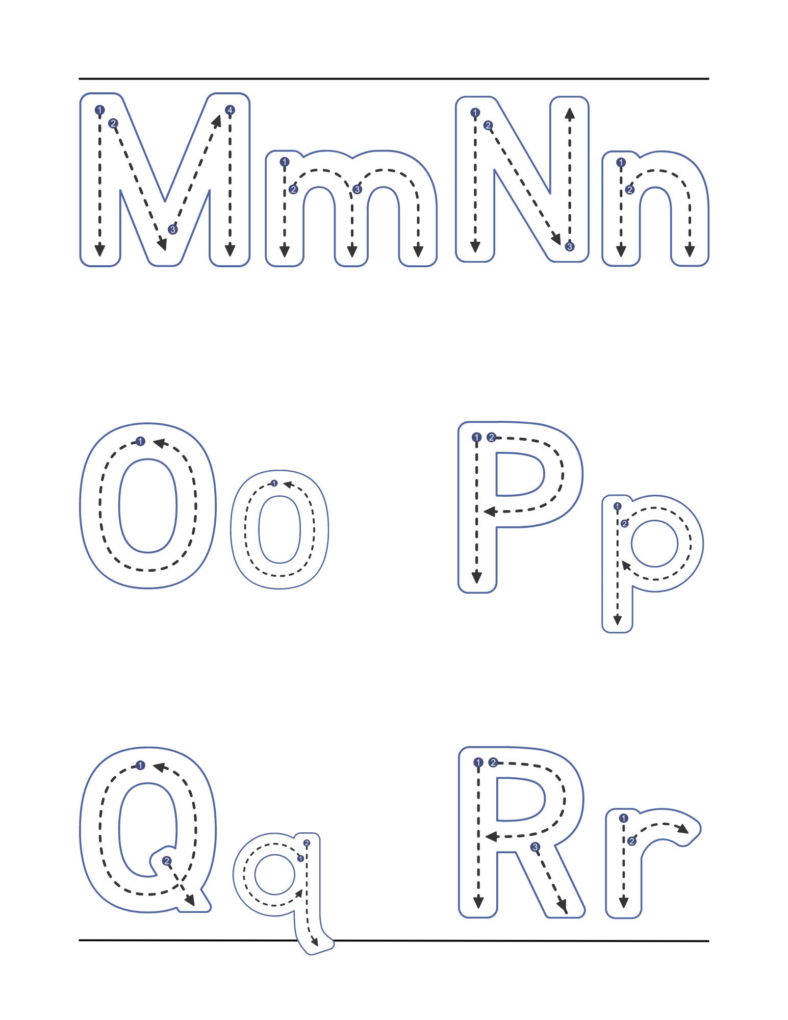 Alphabet Tracing Colouring Worksheets A-Z and 0-9 Correct Letter ...