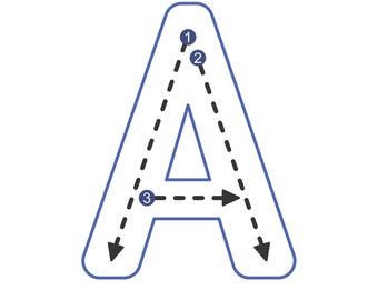 Alphabet Tracing and Colouring, Handwriting Practice, Letter Formation ...