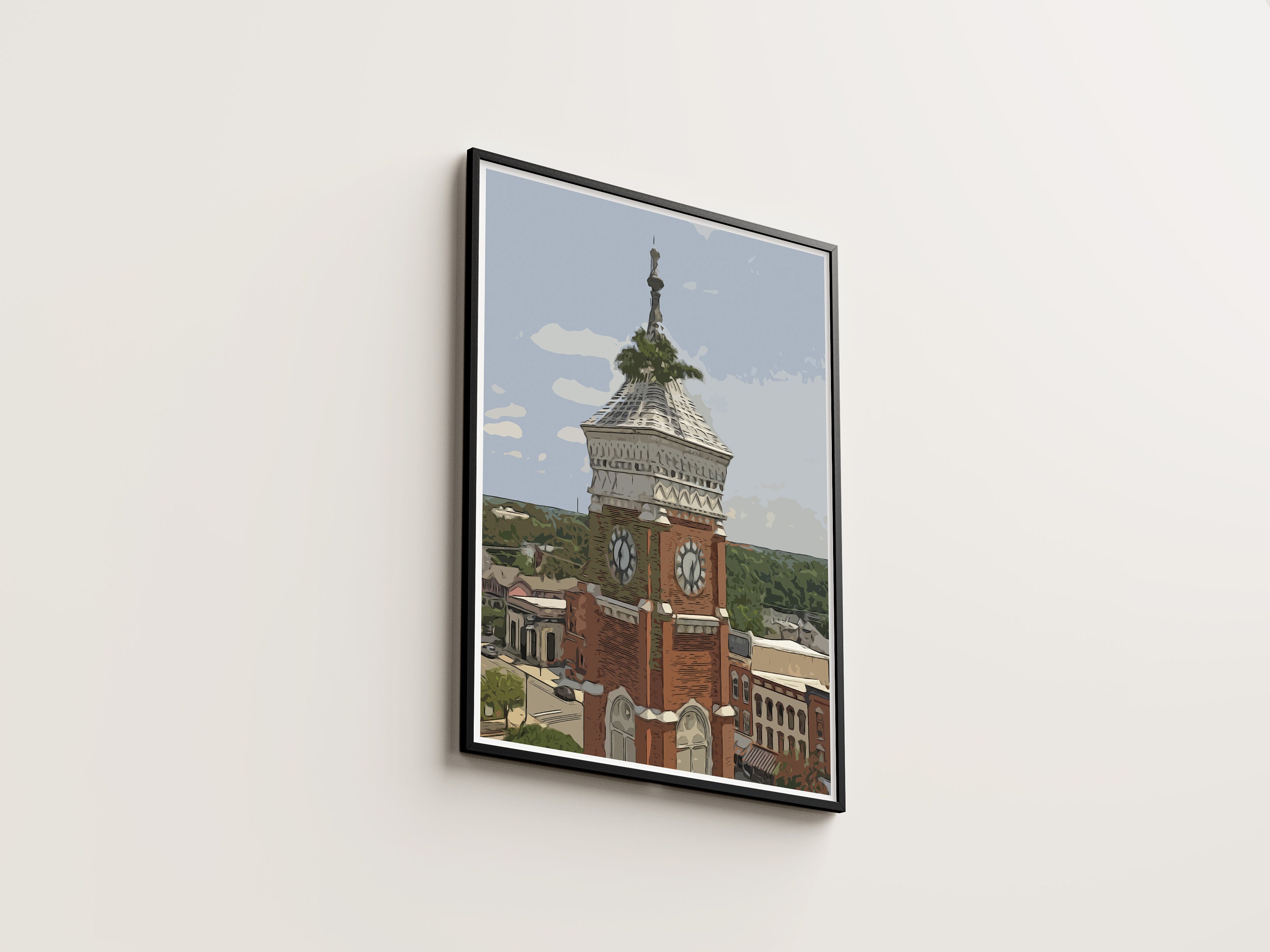 Greensburg Tree on Courthouse Digital Art Print [UNFRAMED] - Etsy