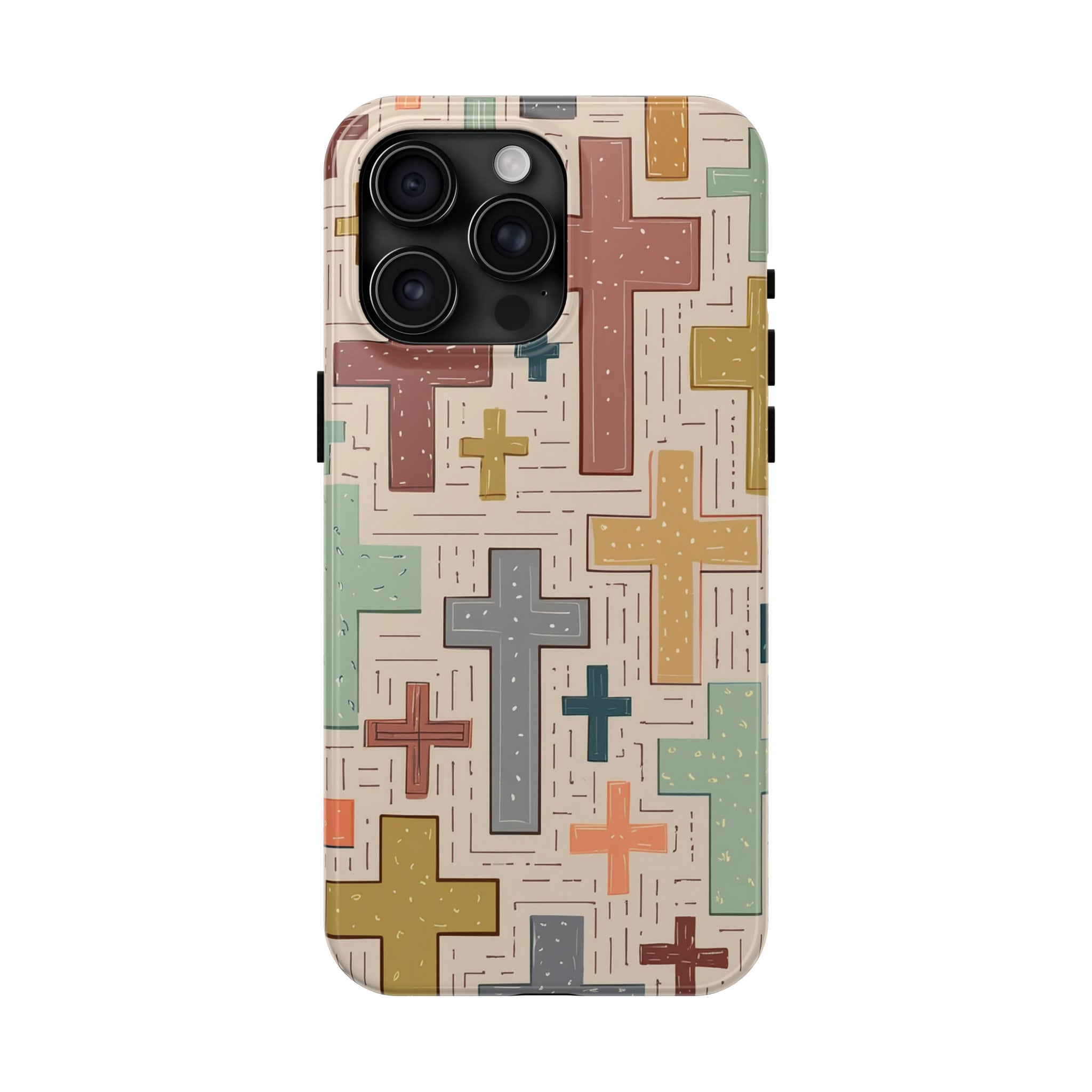 Cross Pattern Christian Phone Case, Y2K Phone Case, Christianity ...
