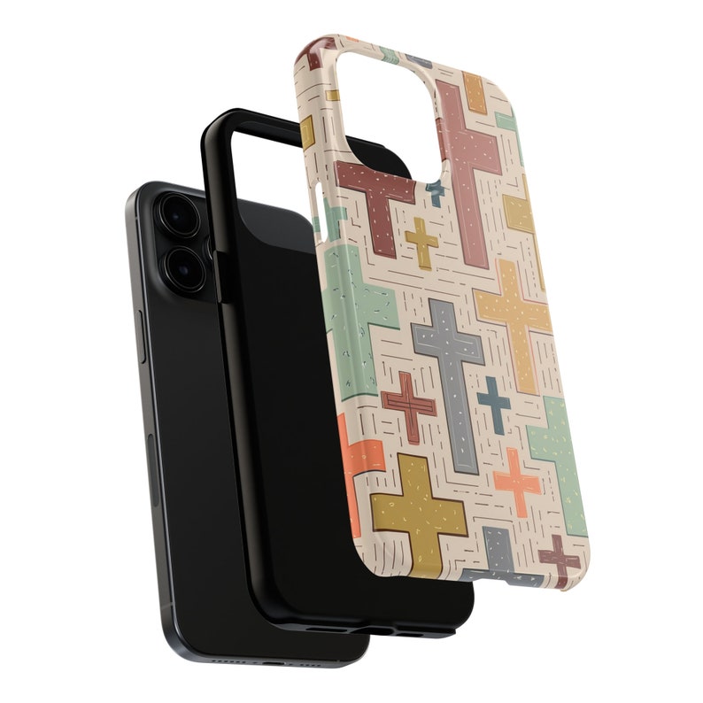 Cross Pattern Christian Phone Case, Y2K Phone Case, Christianity ...