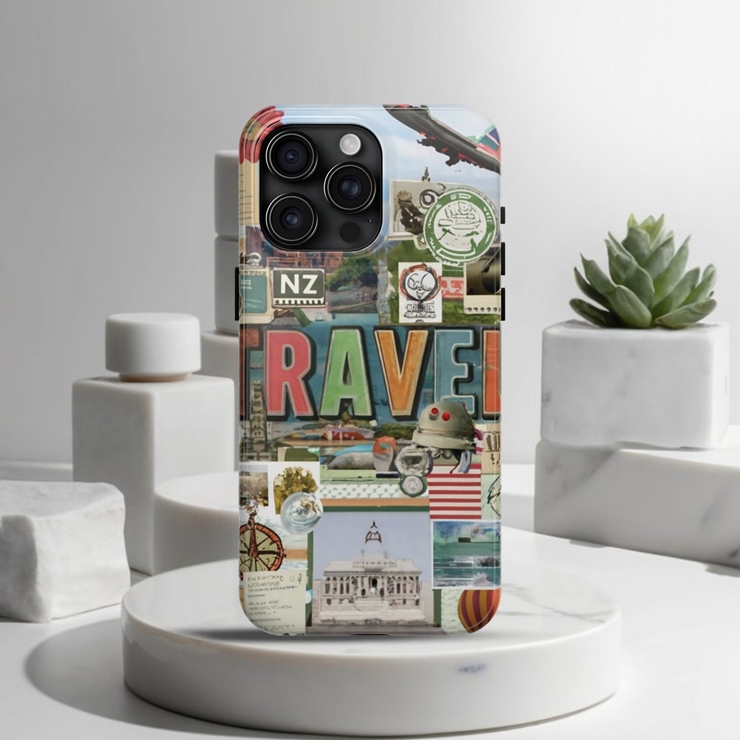Travel Scrapbook Collage Phone Case, Trendy Phone Case, Cool Phone Case ...