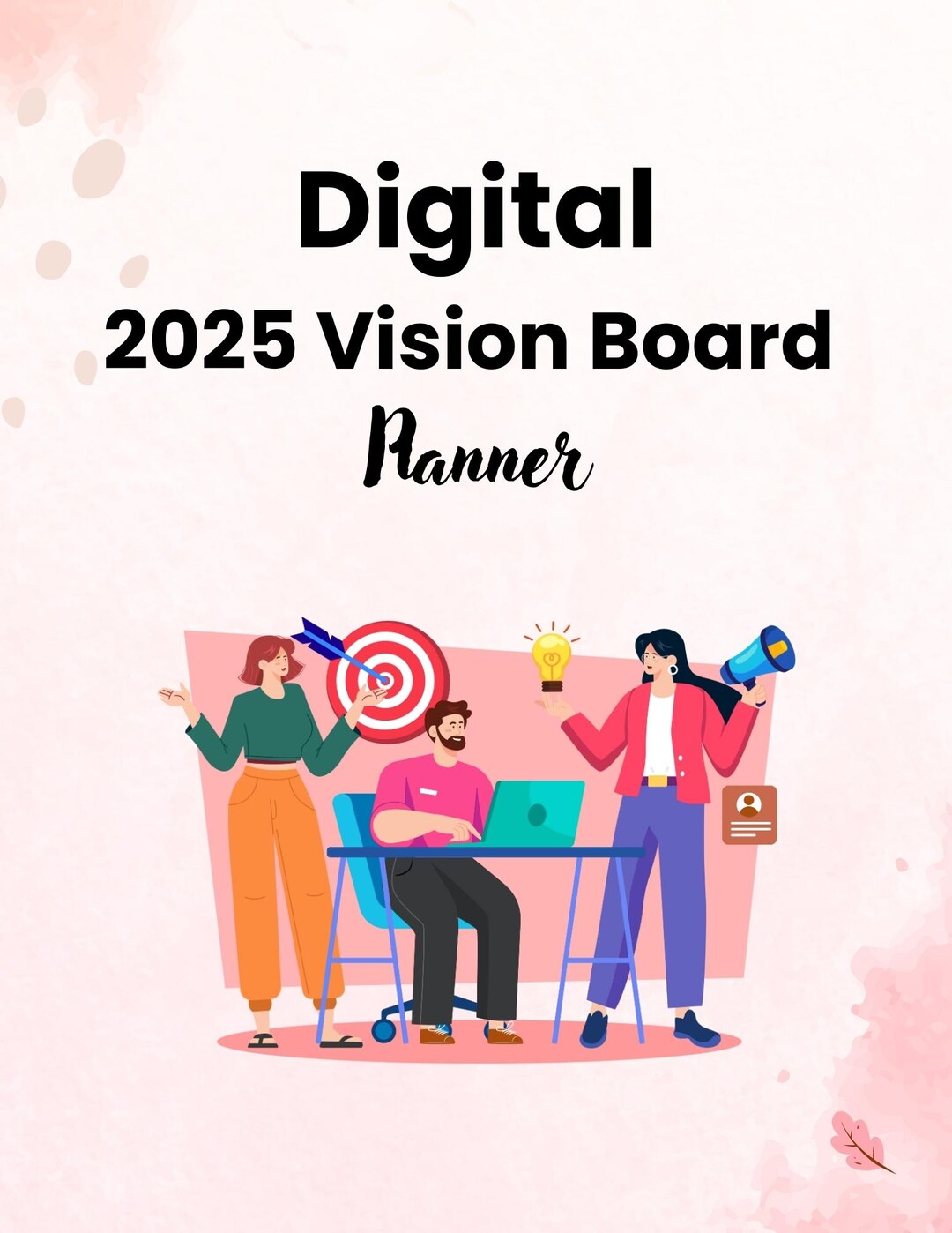 Digital 2025 Planner: Vision Board - Etsy