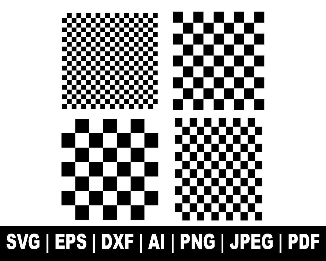 Checkered Pattern Svg, Checked Svg, Seamless Pattern, Checkered Vector ...