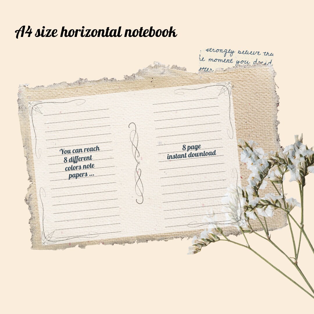 Printable Vintage Note Papers - Etsy