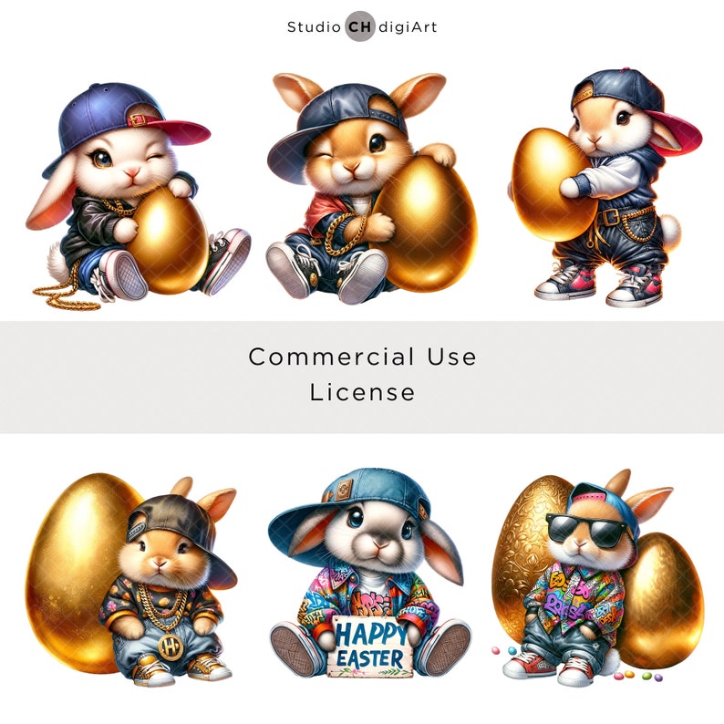 Hip Hop Boy Easter Bunny Clipart, 24 PNG High Quality, Hip Hop PNG ...