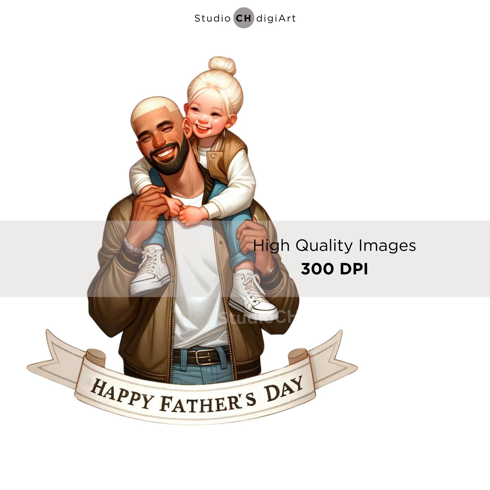 Hip Hop Father's Day Clipart, Dad and Daughter PNG, 15 Fatherhood PNG ...