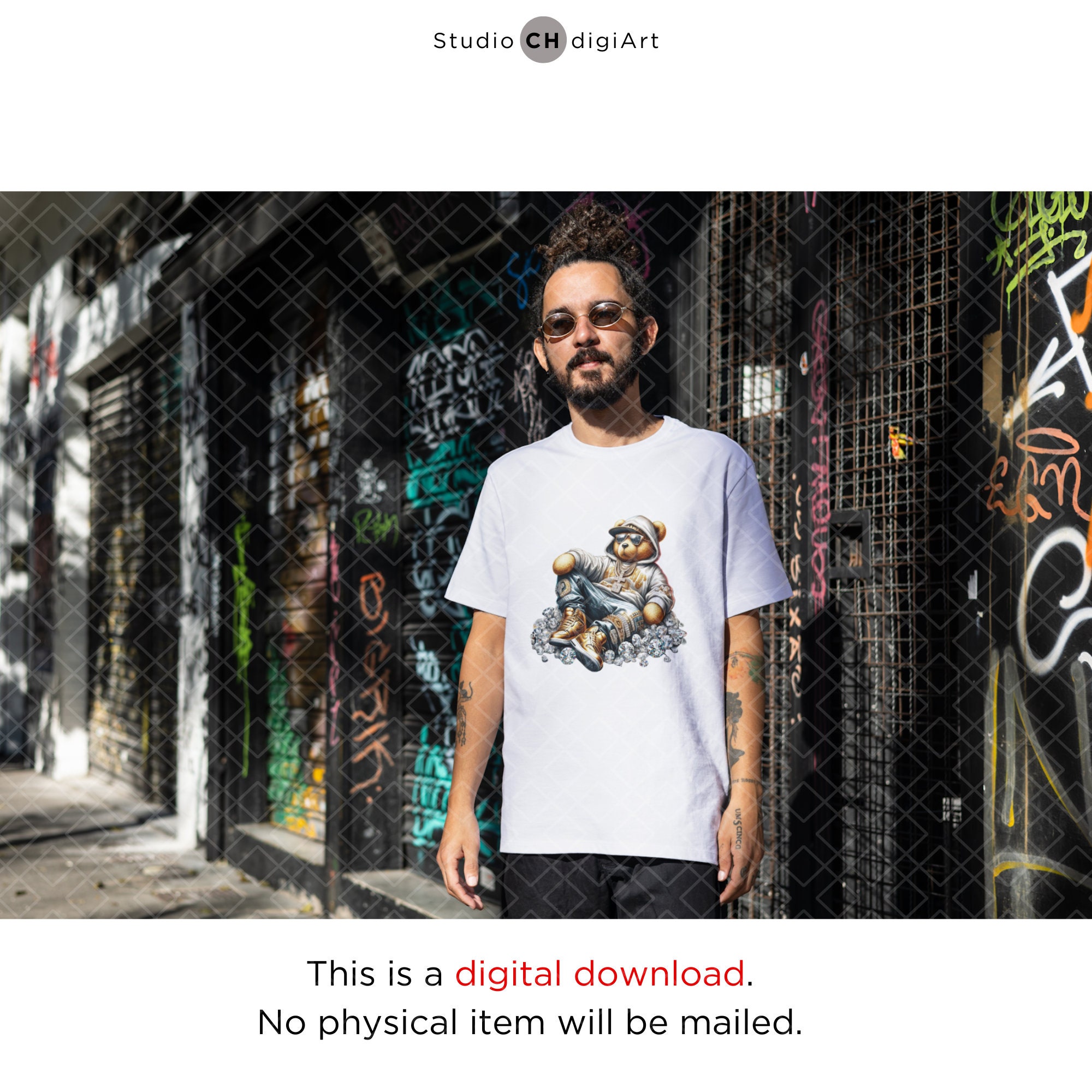Hip Hop Boy Diamond Bear Clipart, 24 PNG High Quality, Hip Hop PNG ...