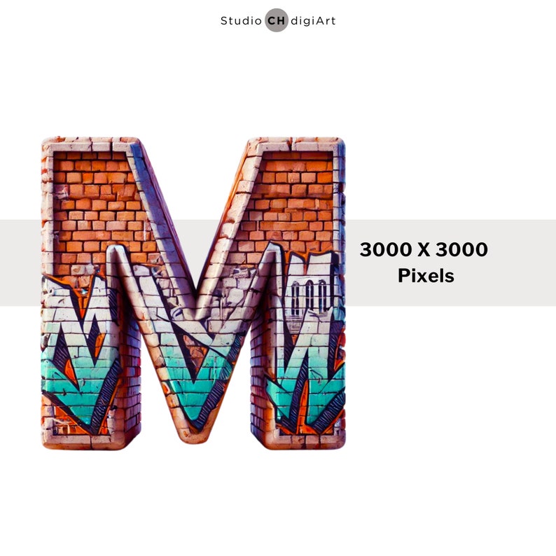 Graffiti Brick Alphabet Letters & Numbers, Graffiti Alphabet PNG, Brick ...