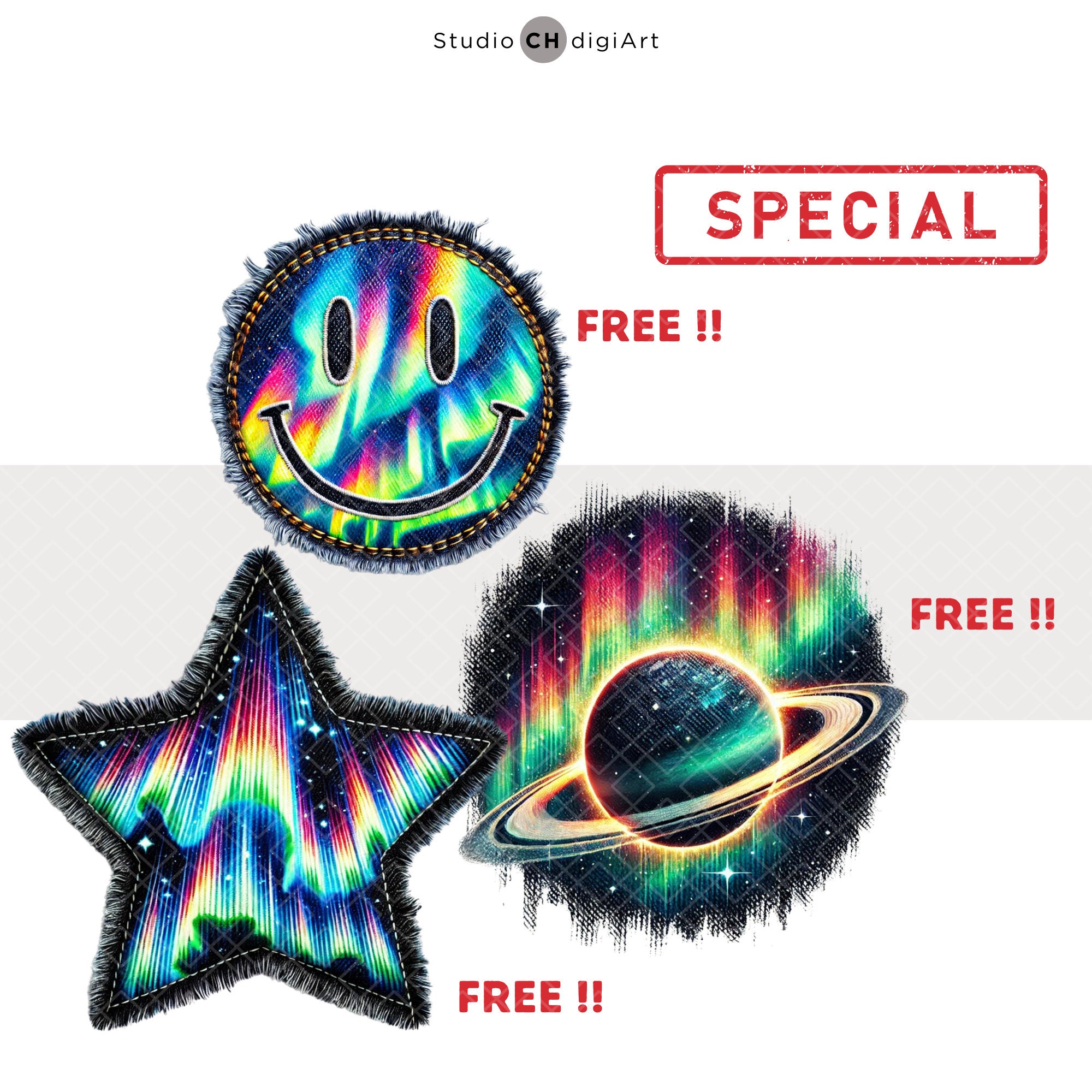 Northern Lights Alphabet Letters & Numbers, Aurora Font, Black Denim ...