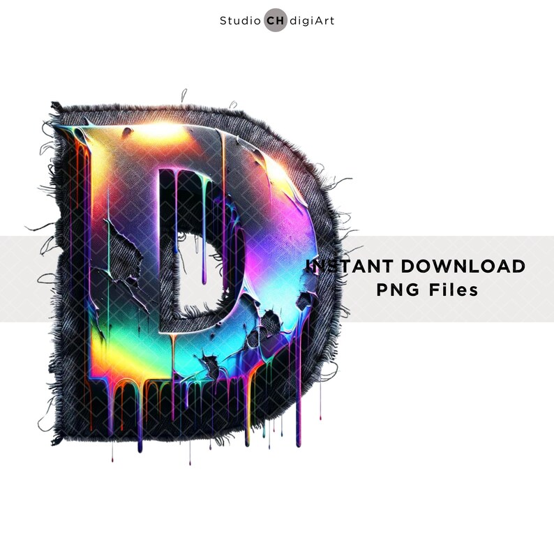 Holographic Alphabet Letters & Numbers, 3D Graffiti Font, Hologram ...