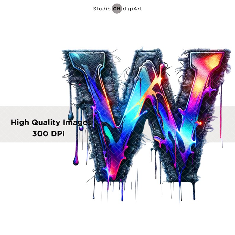 Holographic Alphabet Letters & Numbers, 3D Graffiti Font, Hologram ...