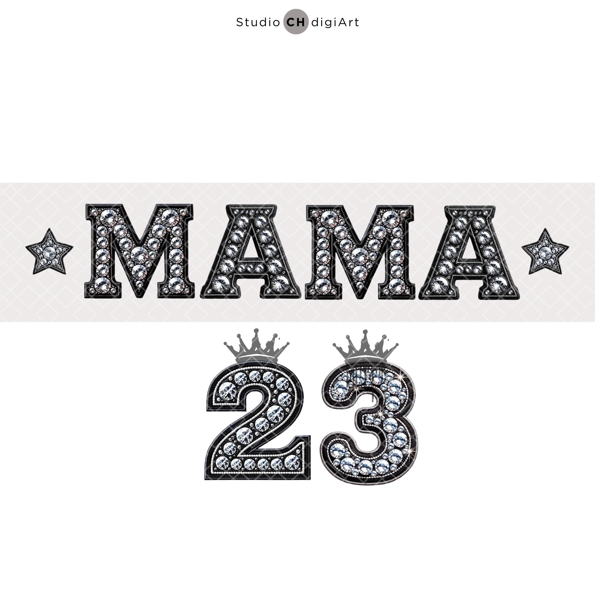 Diamond Embroidery Alphabet Letters & Numbers, Diamond Font, Rhinestone ...