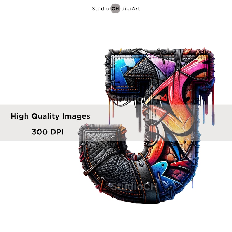 Graffiti Alphabet Letters & Numbers, Leather Alphabet PNG, Urban ...