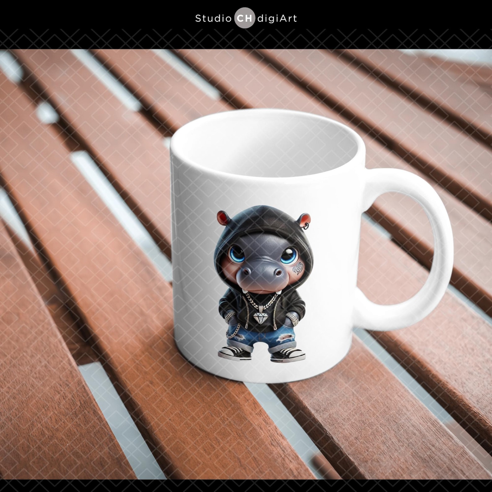 3D Hip Hop Hippo Clipart, Hippo Clipart, Moo Deng PNG, Moo Deng Clipart ...